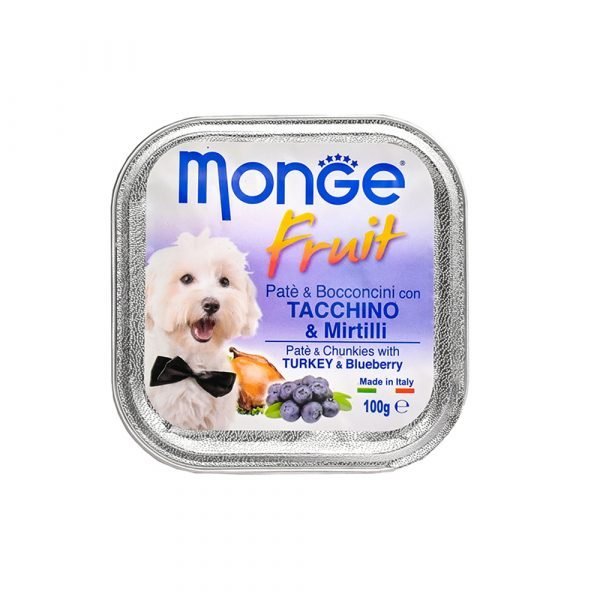 Monge Fruit – Pate and Chunkies With Turkey & Blueberry(PACK OF 5)